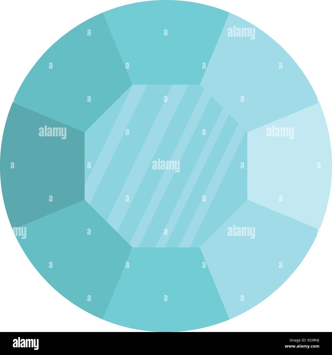 Gemstone icon. Flat illustration of gemstone vector icon for web Stock ...