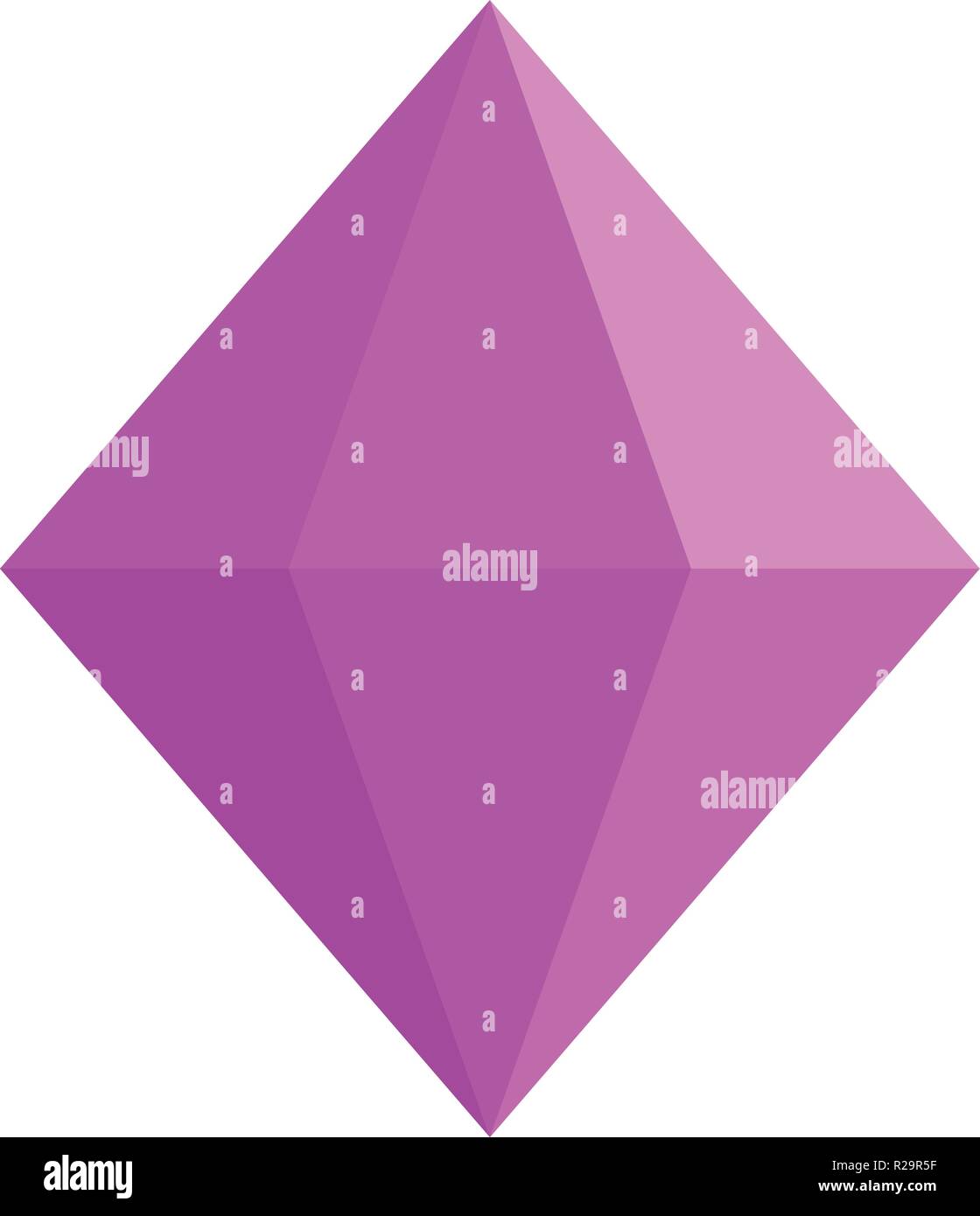 Cone shaped adamant icon. Flat illustration of cone shaped adamant ...