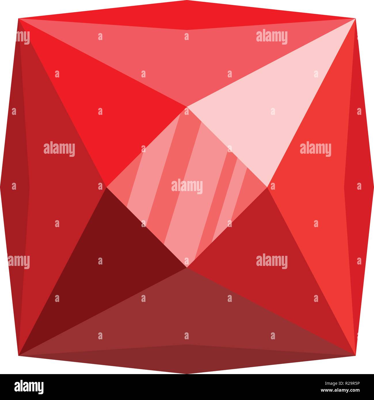 Square adamant icon. Flat illustration of square adamant vector icon ...