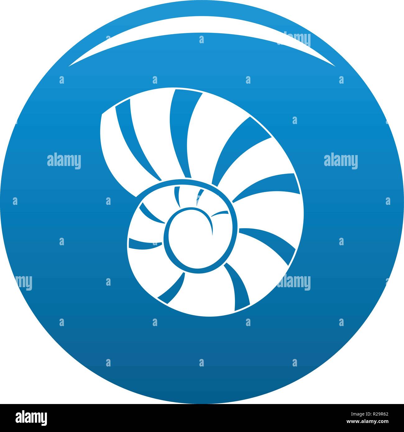 Reef shell icon. Simple illustration of reef shell vector icon for any ...