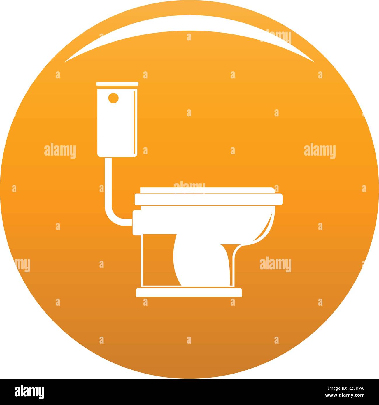 Toilet icon. Simple illustration of toilet vector icon for any design ...