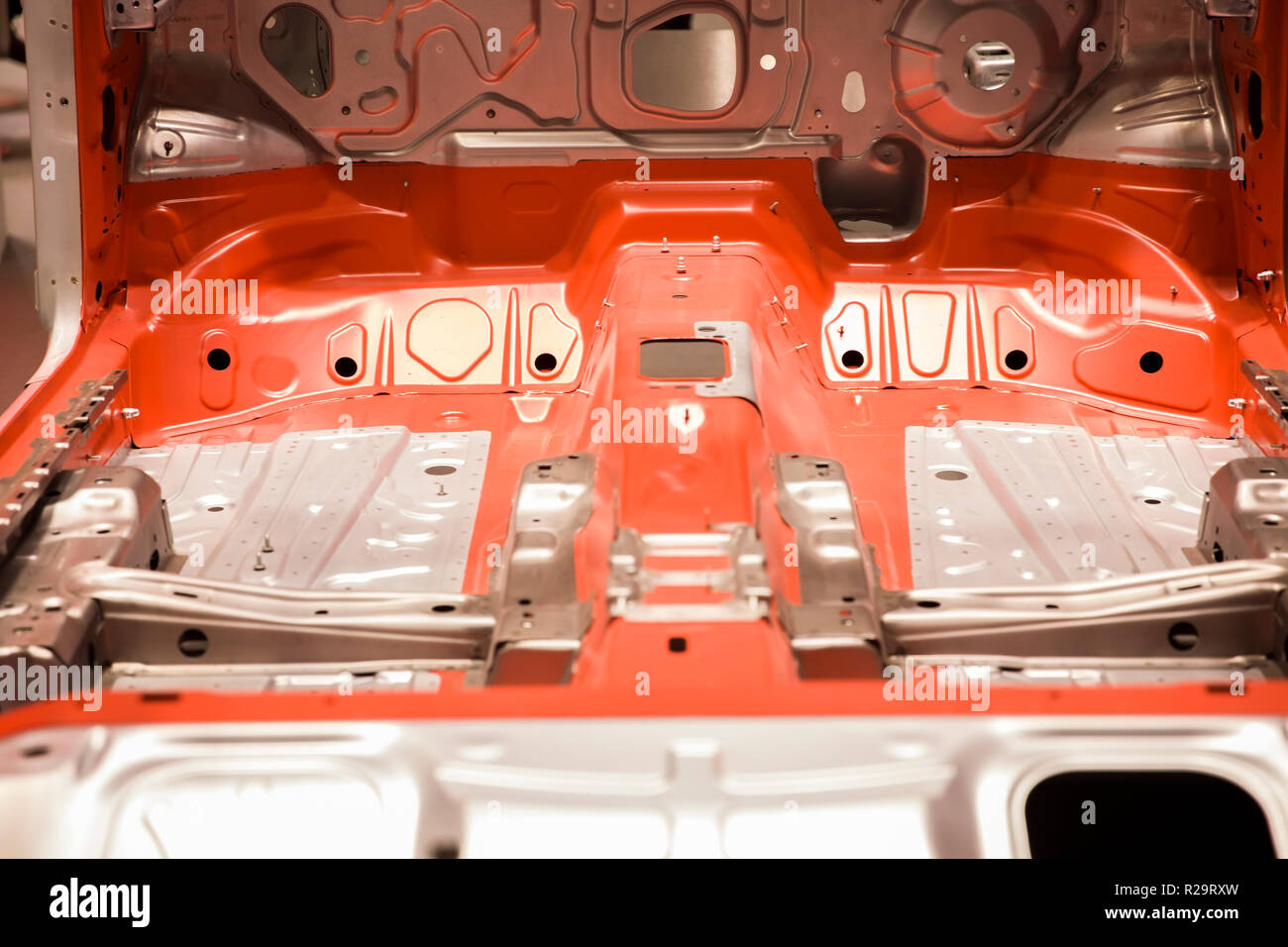 Detail of the sheet metal car production Stock Photo - Alamy