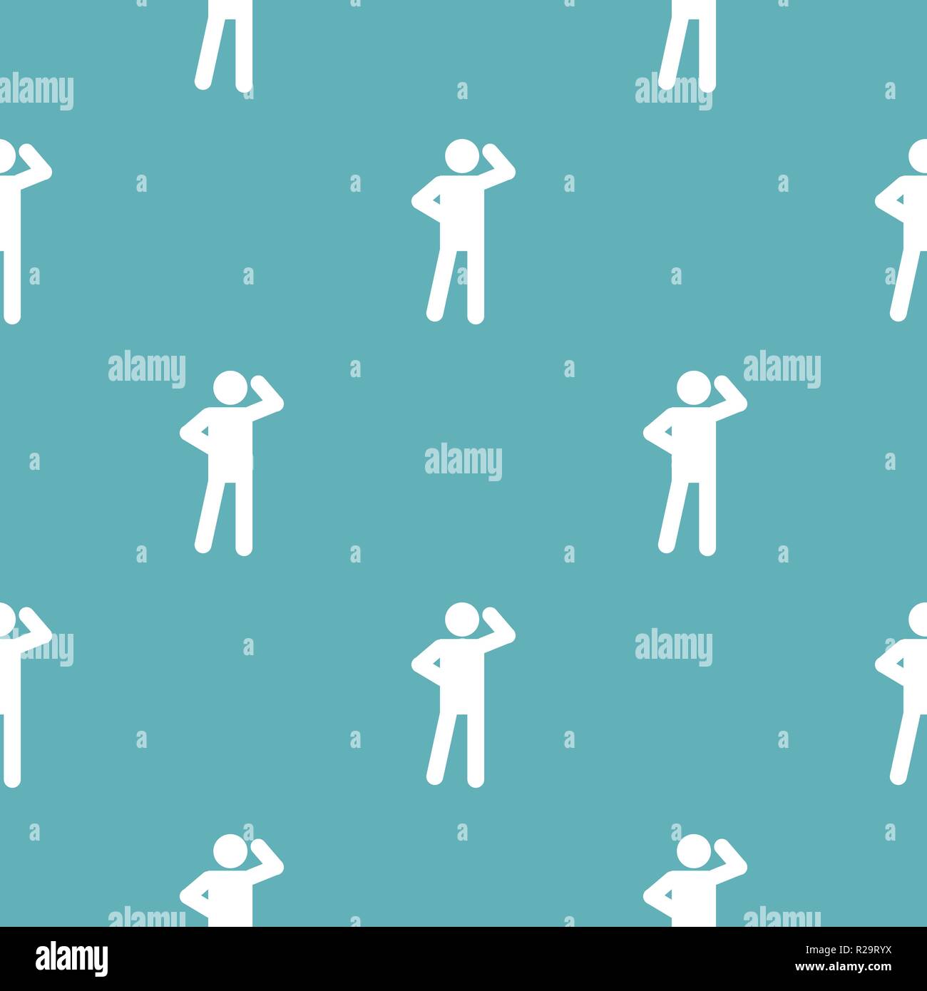 Stick figure stickman pattern vector seamless repeating for any web ...