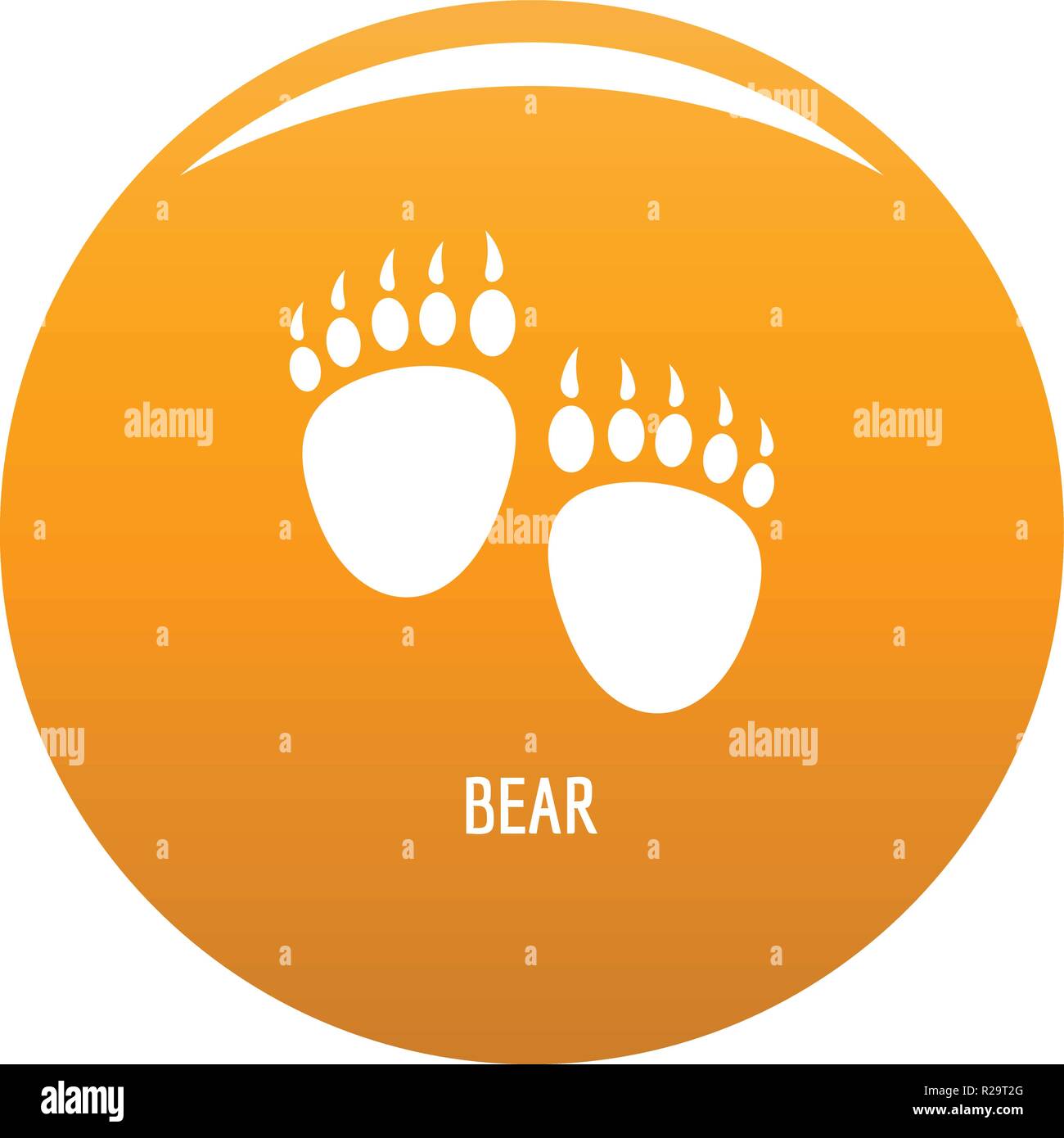 Bear step icon. Simple illustration of bear step vector icon for any ...