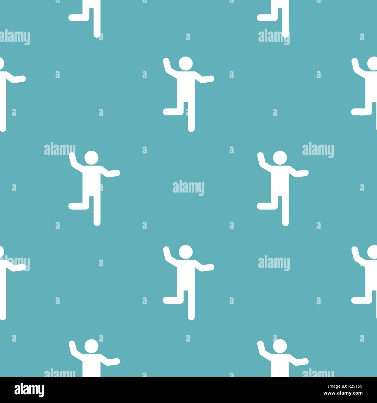 Stick figure stickman pattern vector seamless repeating for any web ...