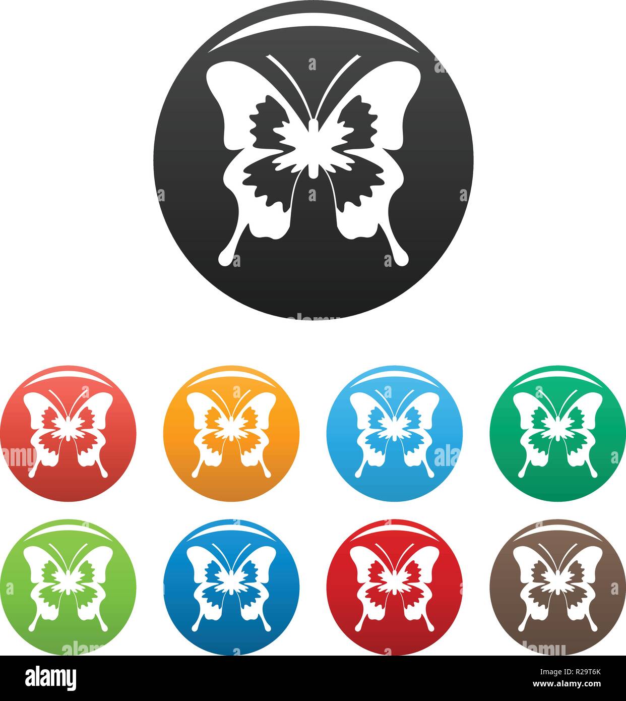 Mahaon icon. Simple illustration of mahaon vector icons set color ...