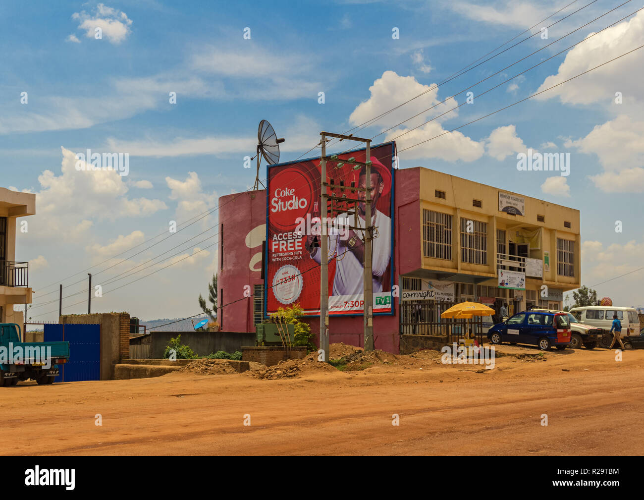 KIGALI,RWANDA - OCTOBER 16,2017: Remera This is a small business ...