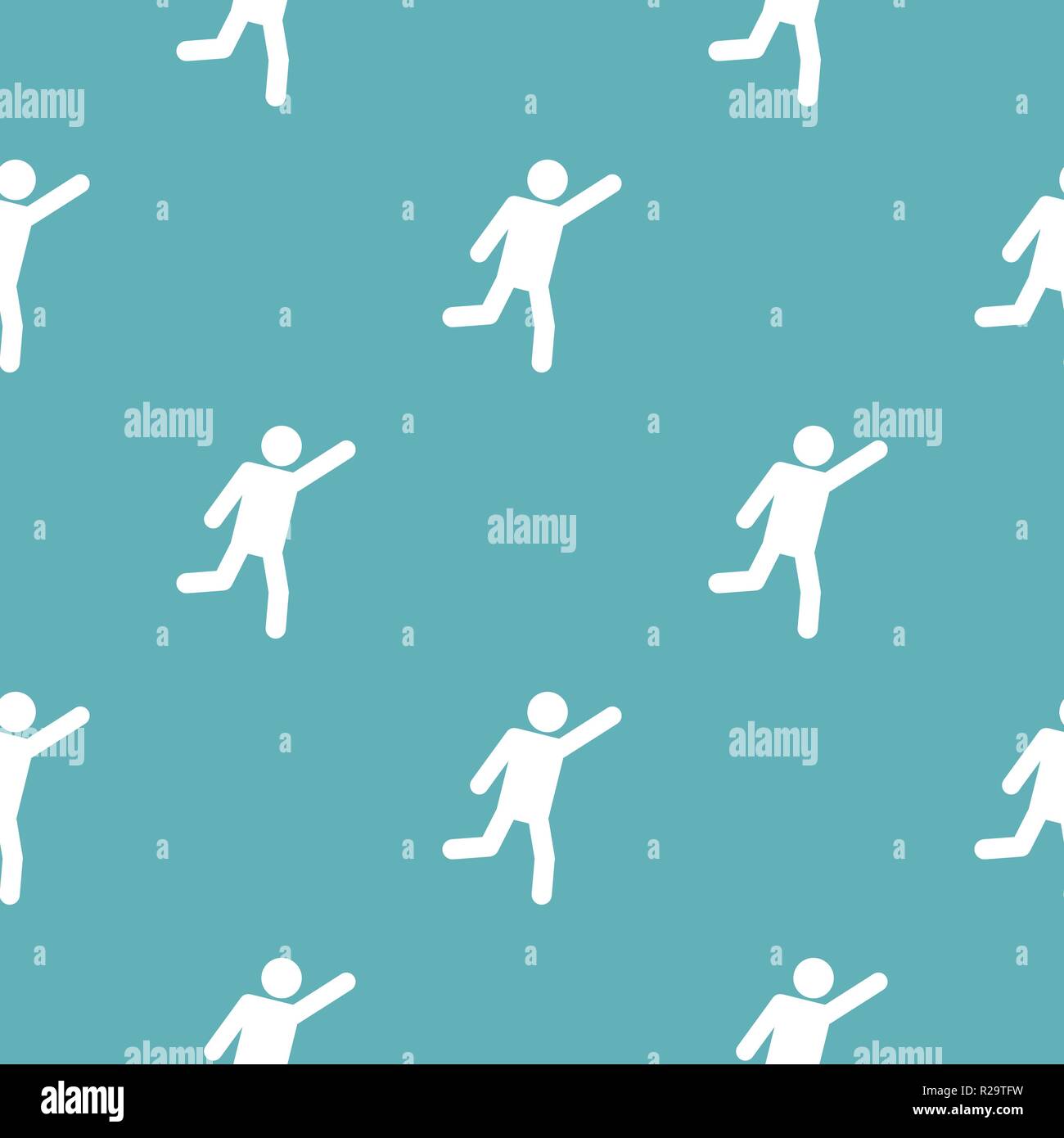 Stick figure stickman pattern vector seamless repeating for any web ...