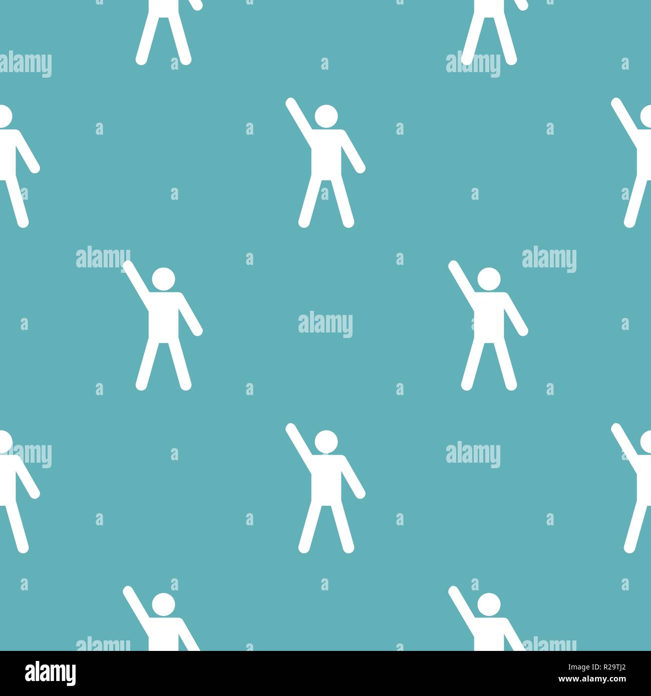 Stick figure stickman pattern vector seamless repeating for any web ...