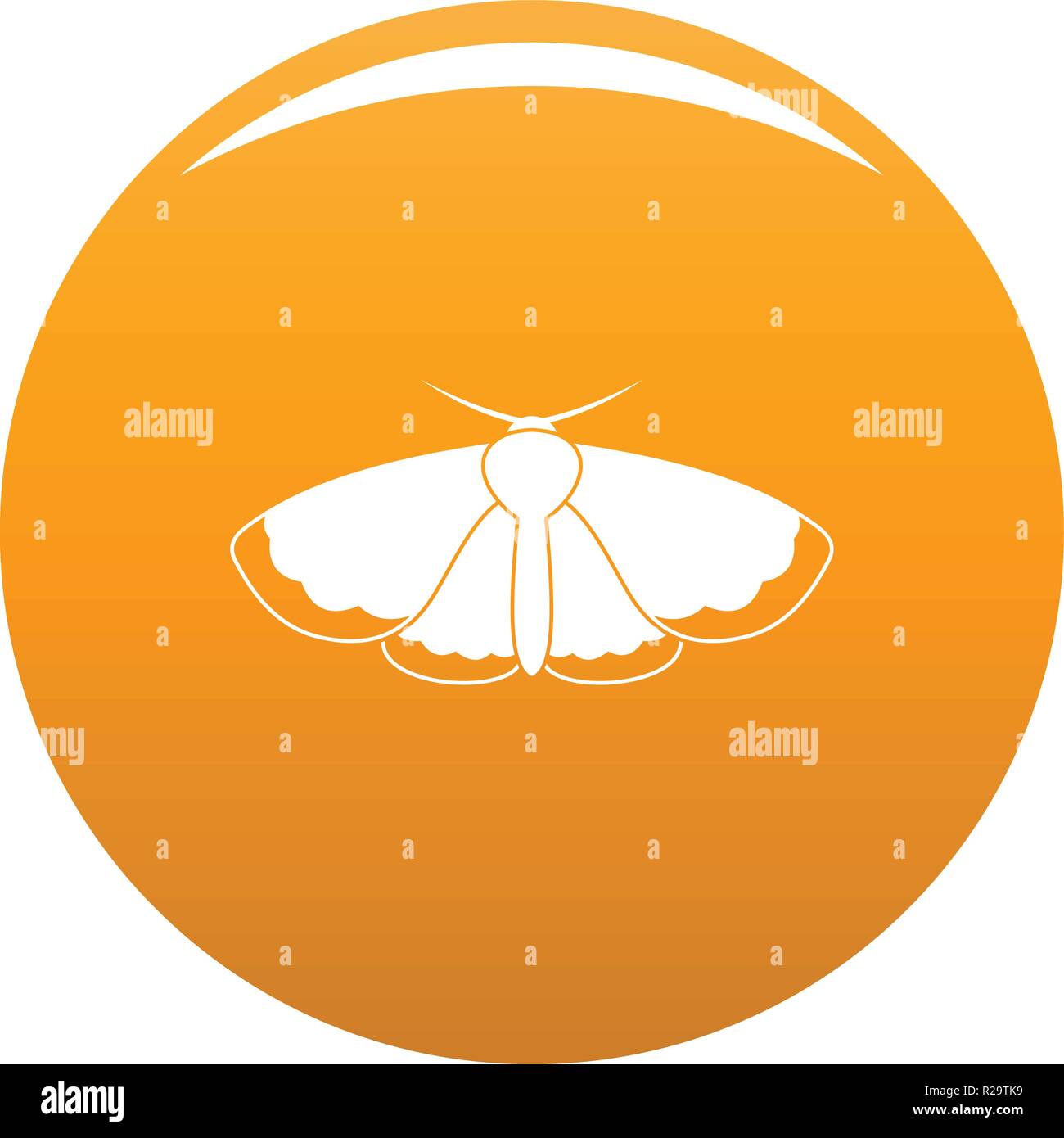 Moth icon. Simple illustration of moth vector icon for any design ...
