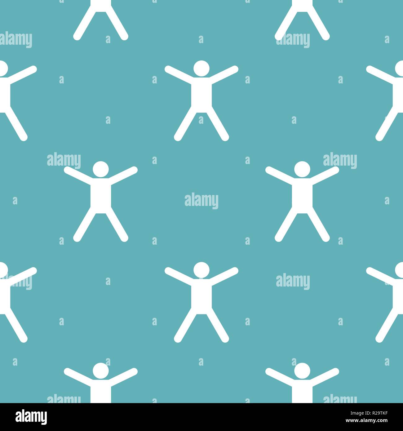 Stick figure stickman pattern vector seamless repeating for any web ...