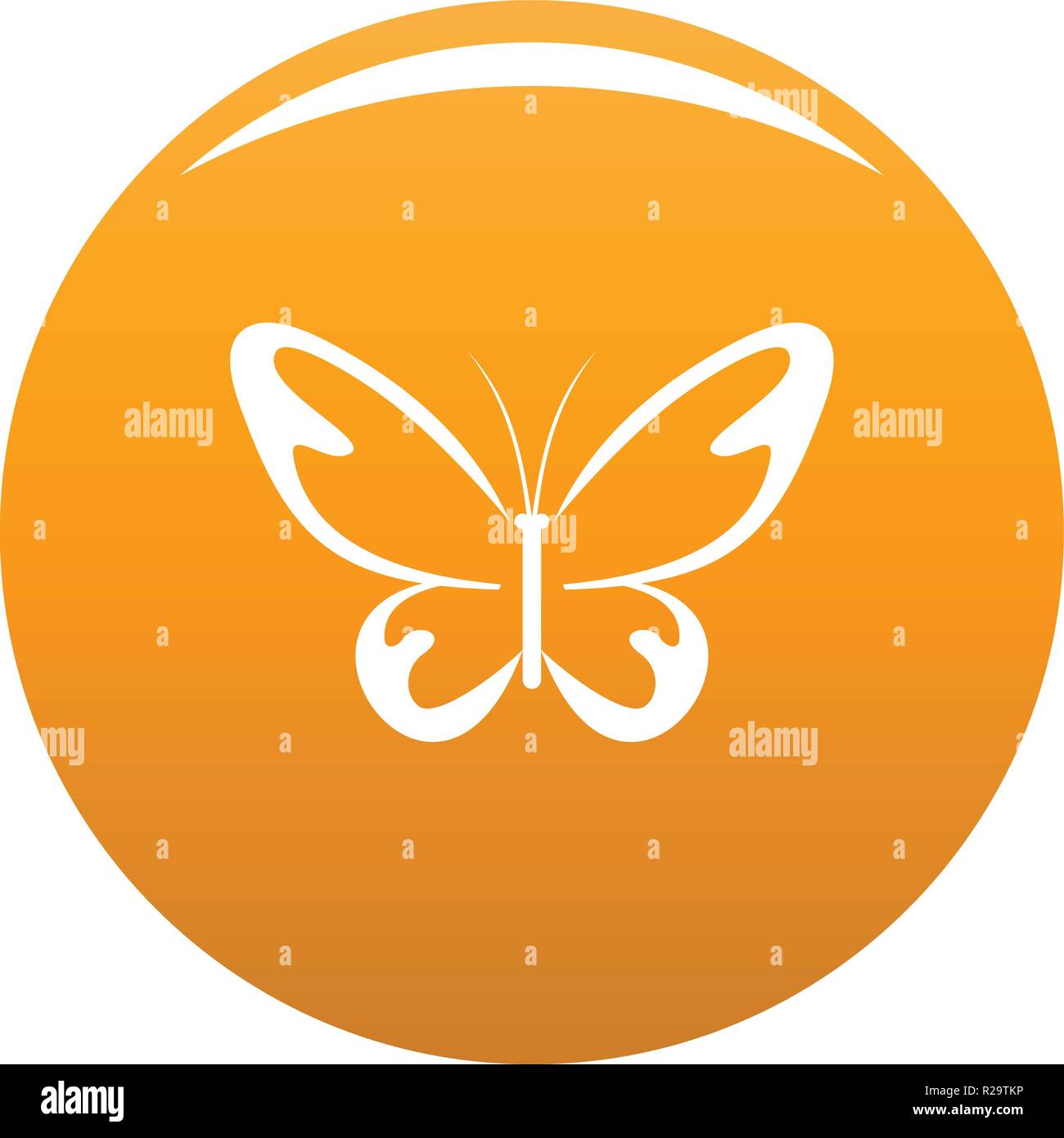 Flying moth icon. Simple illustration of flying moth vector icon for ...