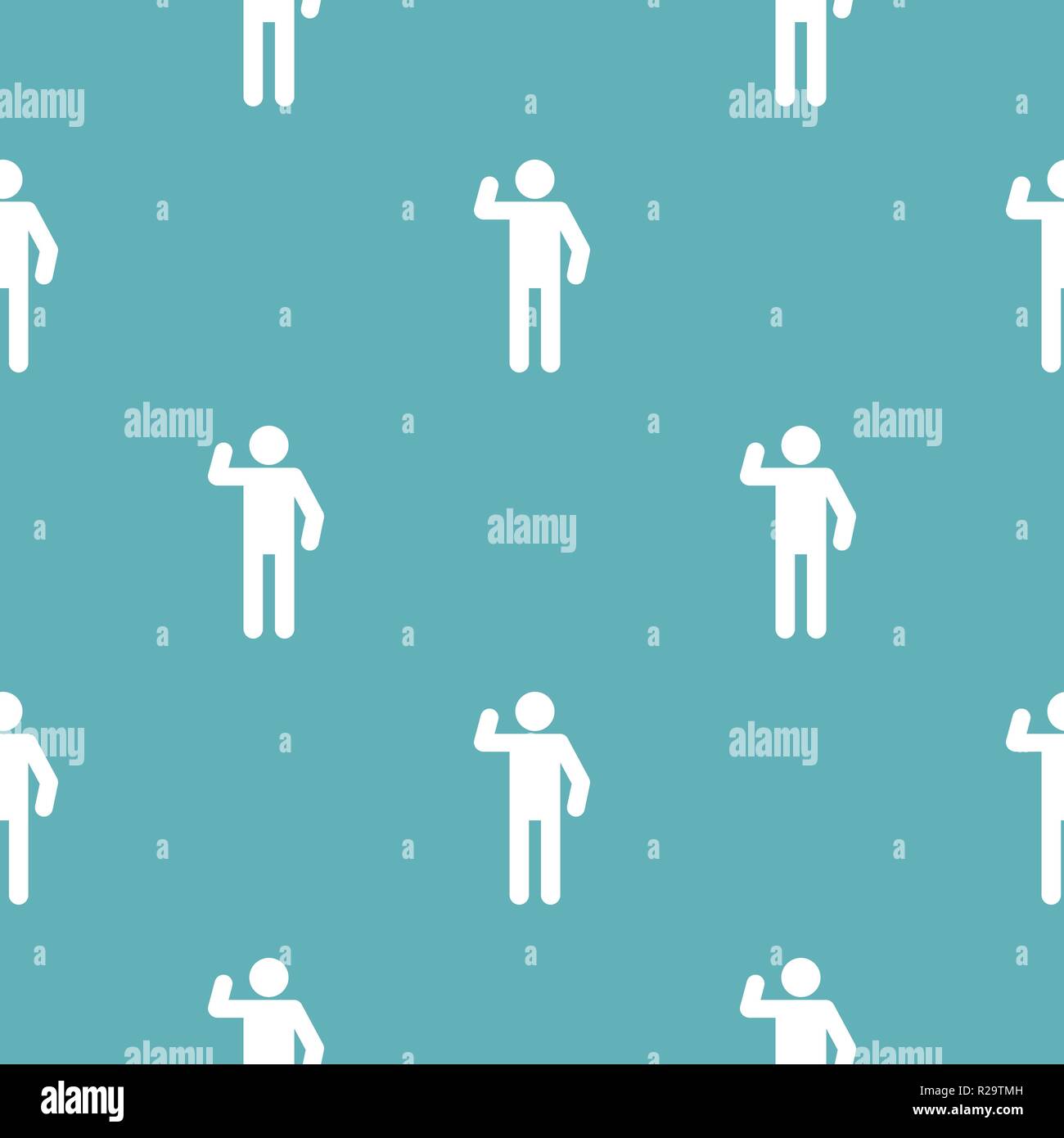 Stick figure stickman pattern vector seamless repeating for any web ...