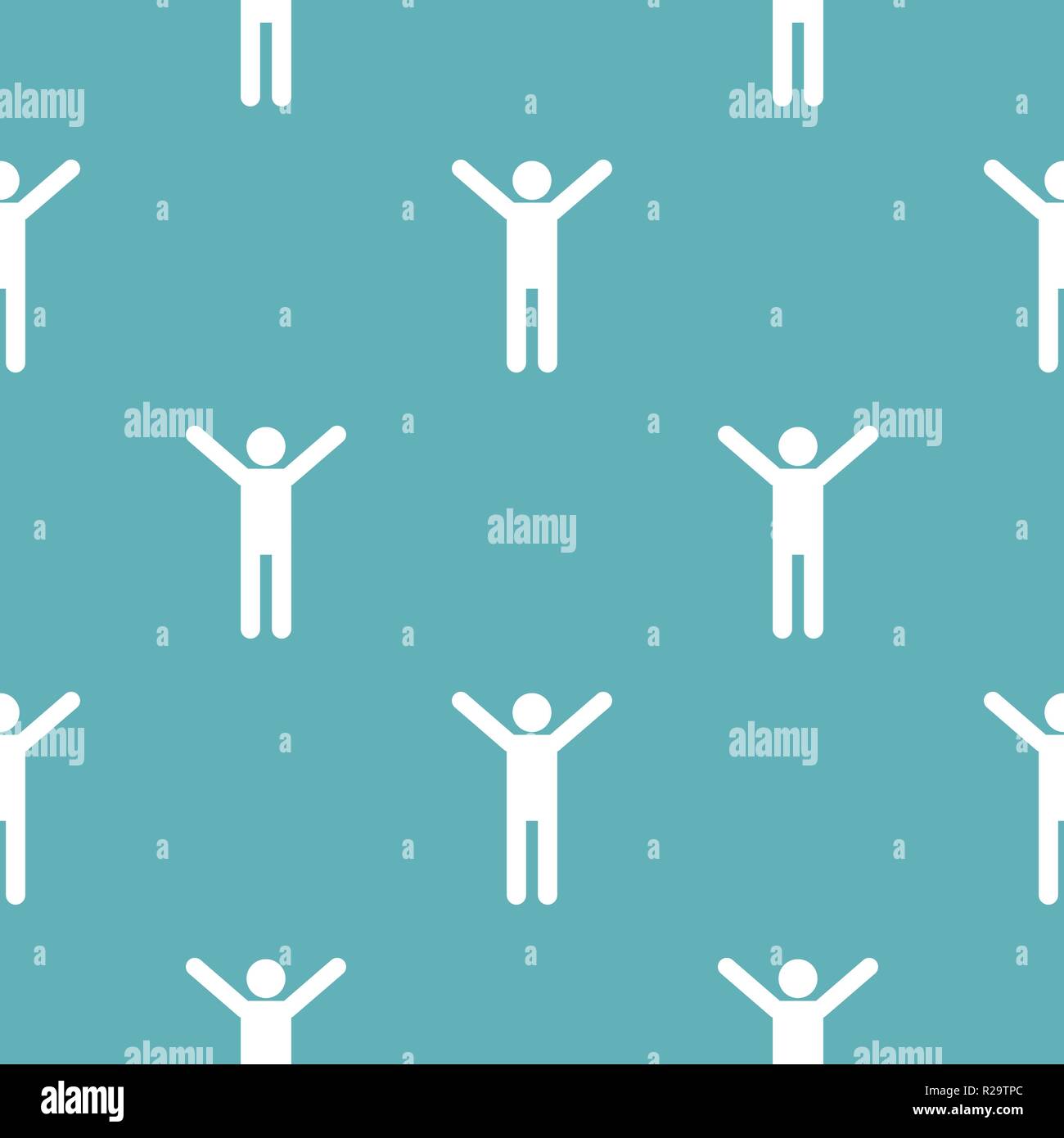 Stick figure stickman pattern vector seamless repeating for any web design Stock Vector Image ...