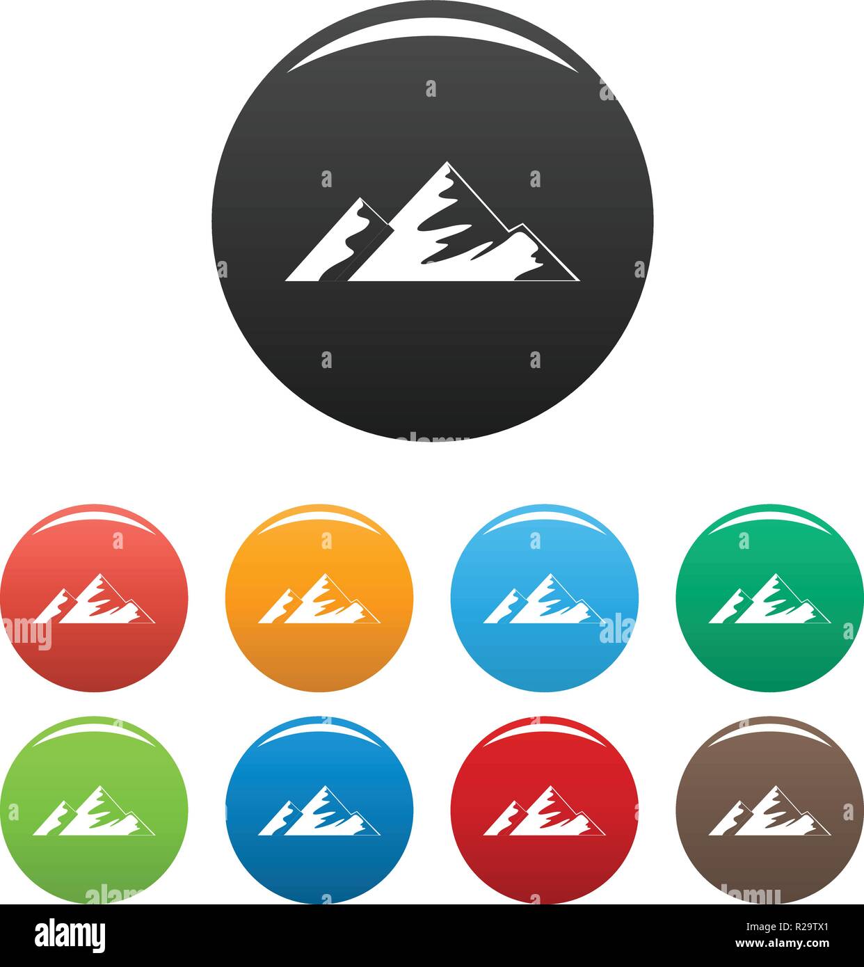 Climb on mountain icon. Simple illustration of climb on mountain vector ...