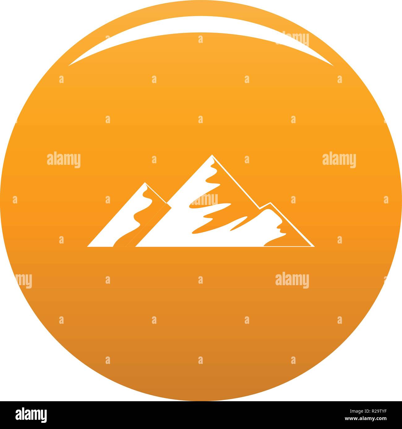 Climb on mountain icon. Simple illustration of climb on mountain vector ...