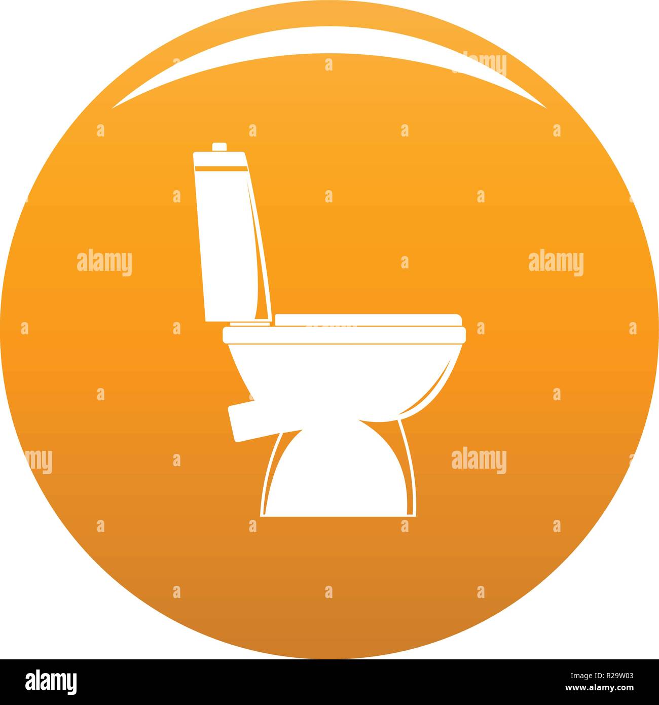Home toilet icon. Simple illustration of home toilet vector icon for ...