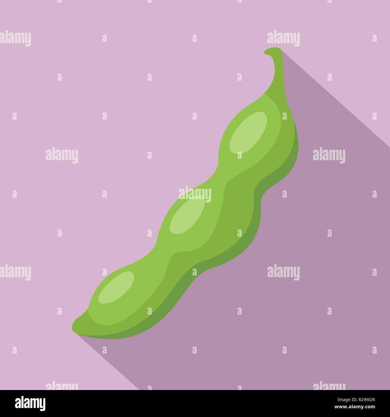 Green peas icon. Flat illustration of green peas vector icon for web ...