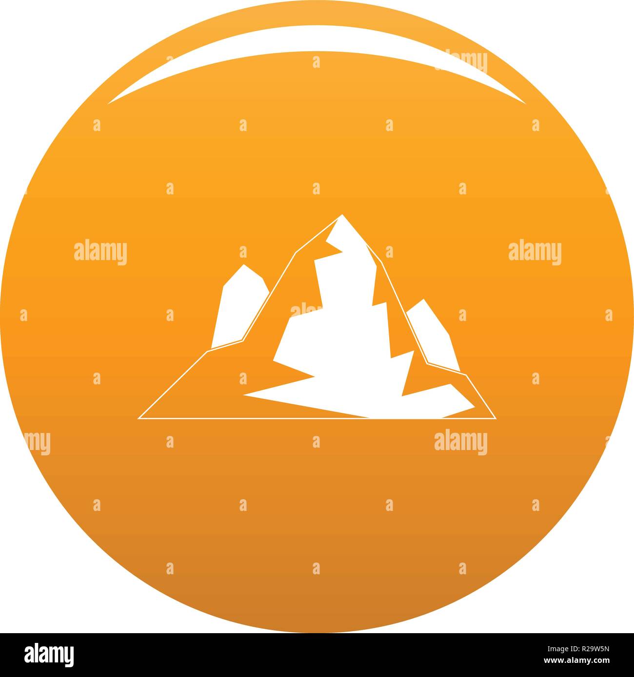 Iceberg icon. Simple illustration of iceberg vector icon for any design ...
