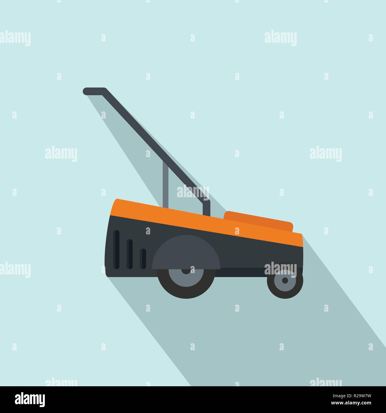 Hand grass cutter icon. Flat illustration of hand grass cutter vector ...
