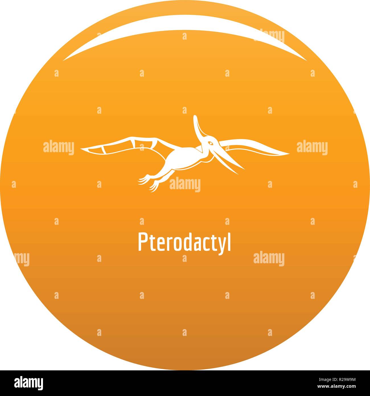 Pterodactyl icon. Simple illustration of pterodactyl vector icon for ...