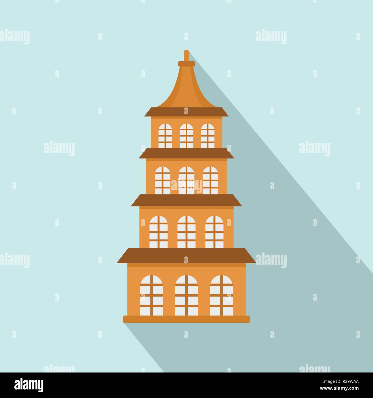 Taiwan window building icon. Flat illustration of taiwan window ...