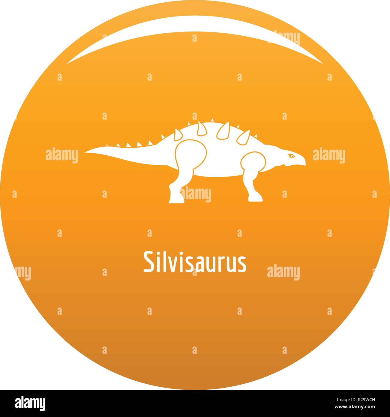Silvisaurus icon. Simple illustration of silvisaurus vector icon for ...