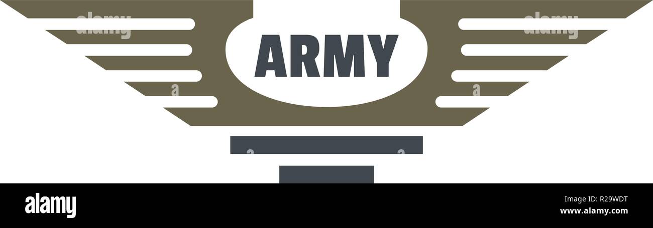 Army icon logo. Flat illustration of army vector icon logo for web ...