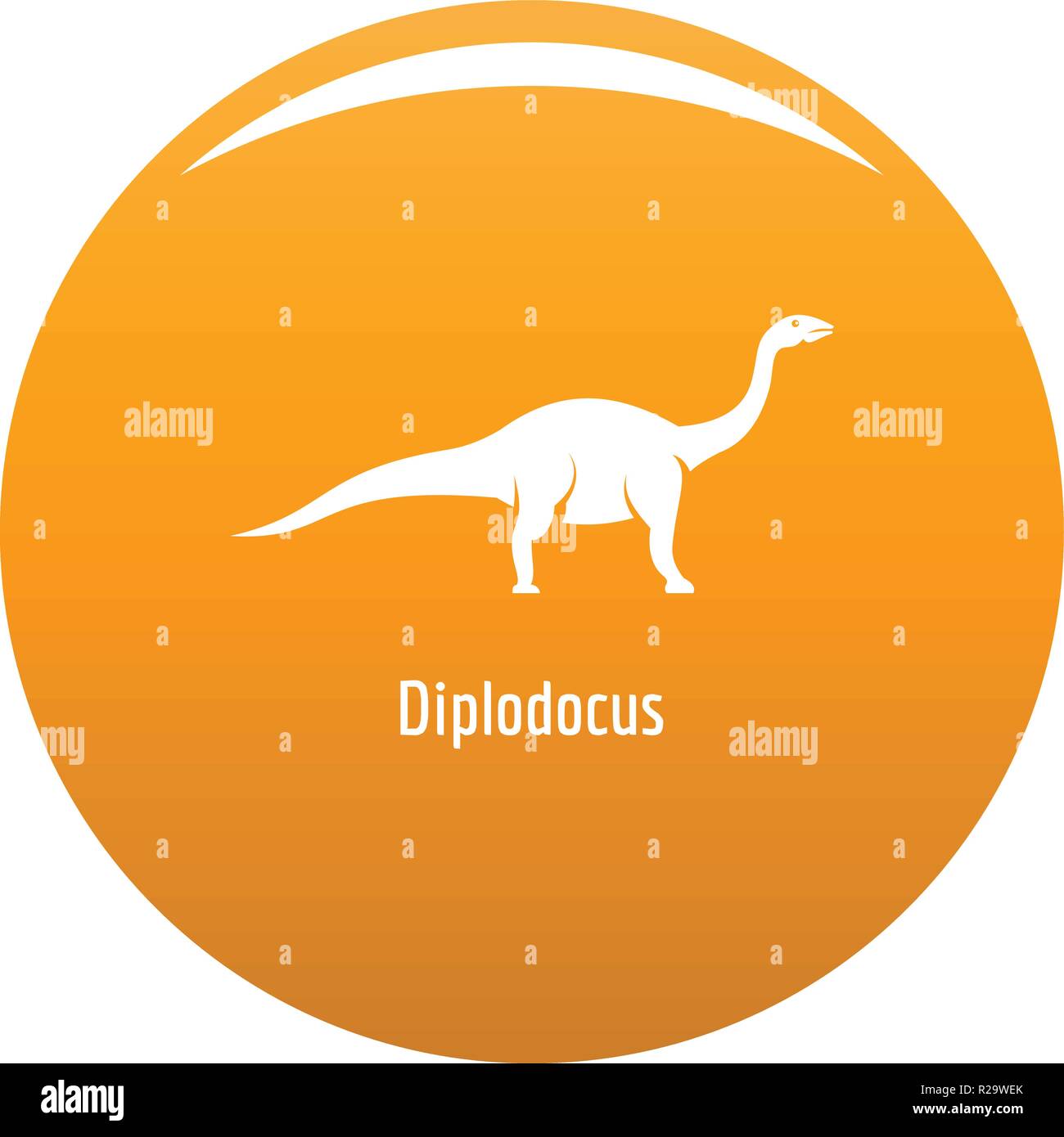 Diplodocus icon. Simple illustration of diplodocus vector icon for any ...