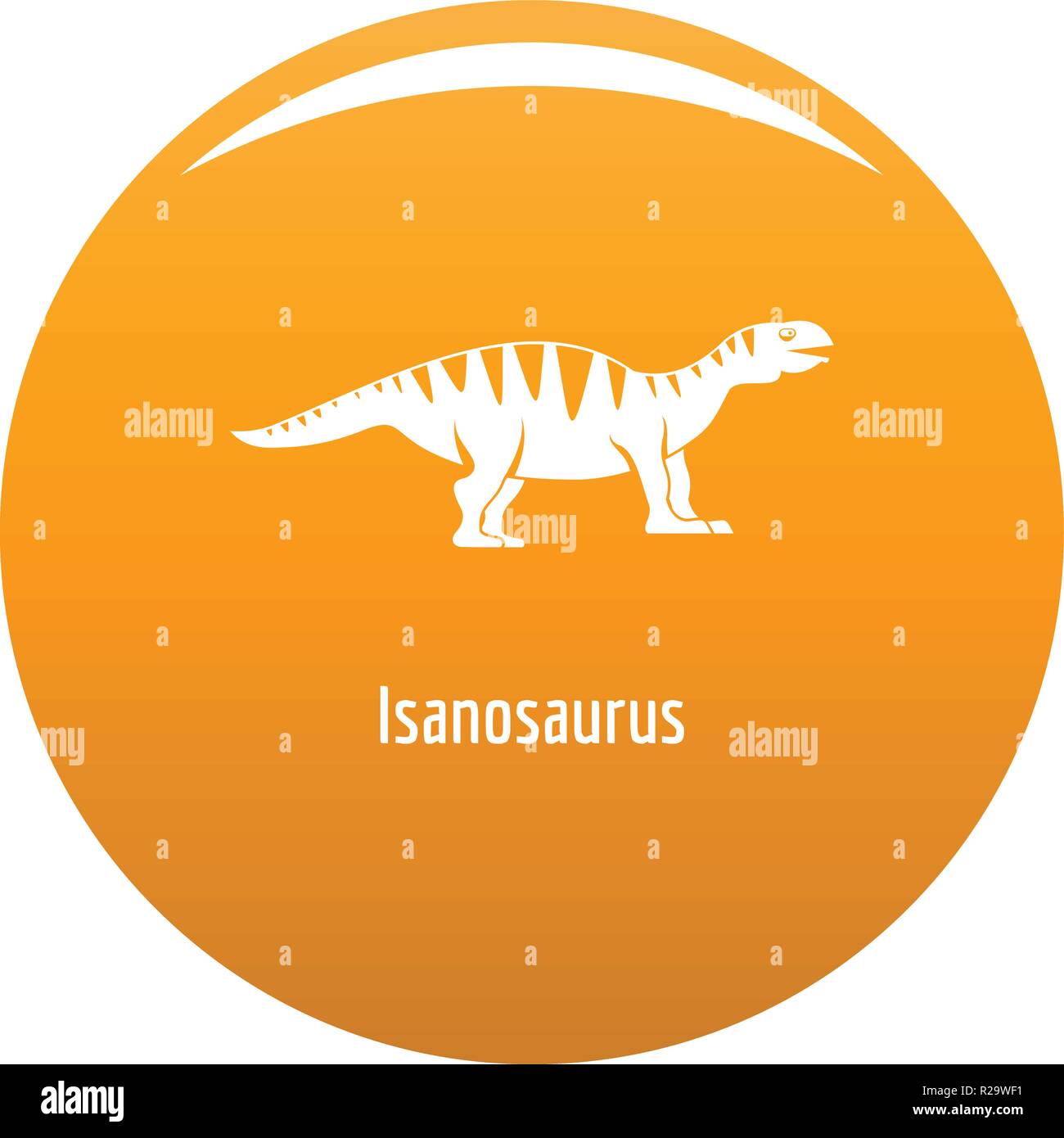 Isanosaurus icon. Simple illustration of isanosaurus vector icon for ...