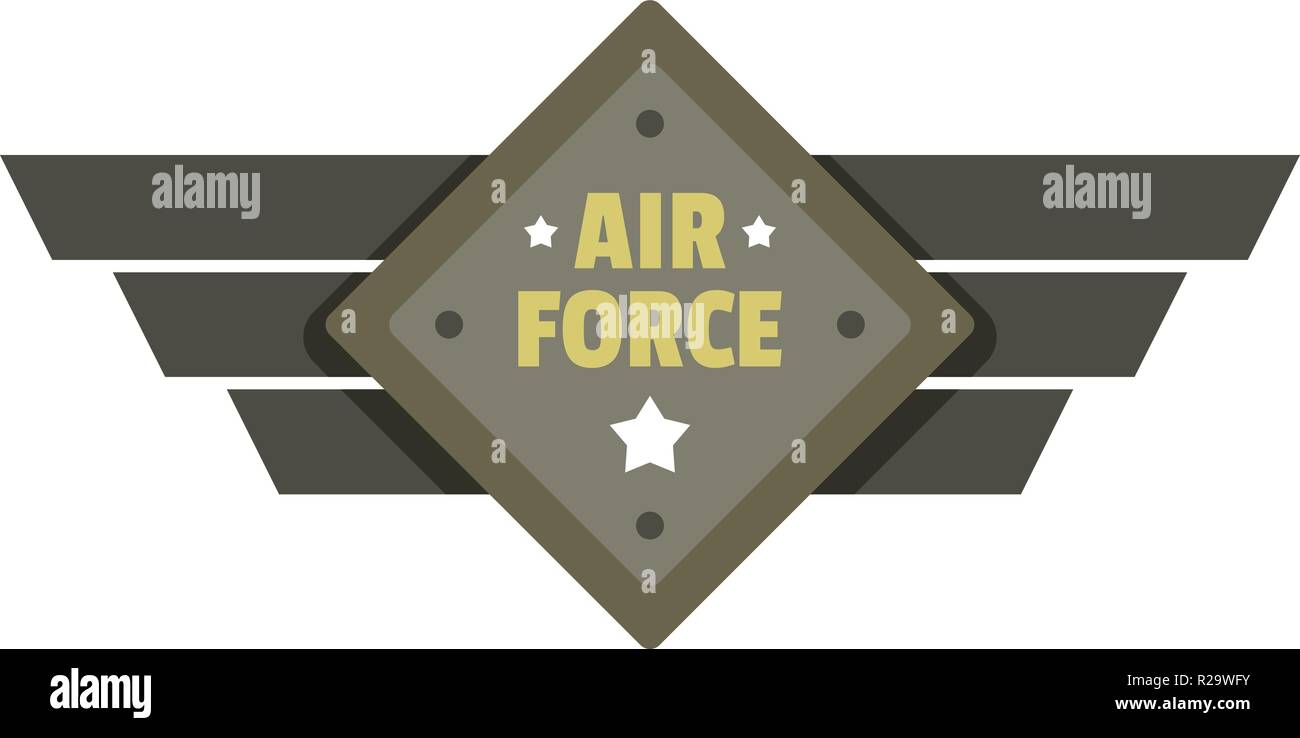 Air force icon logo. Flat illustration of air force vector icon logo ...