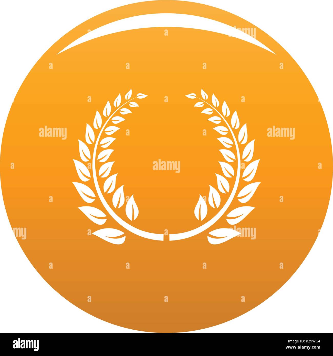 Floral wreath icon. Simple illustration of floral wreath vector icon ...