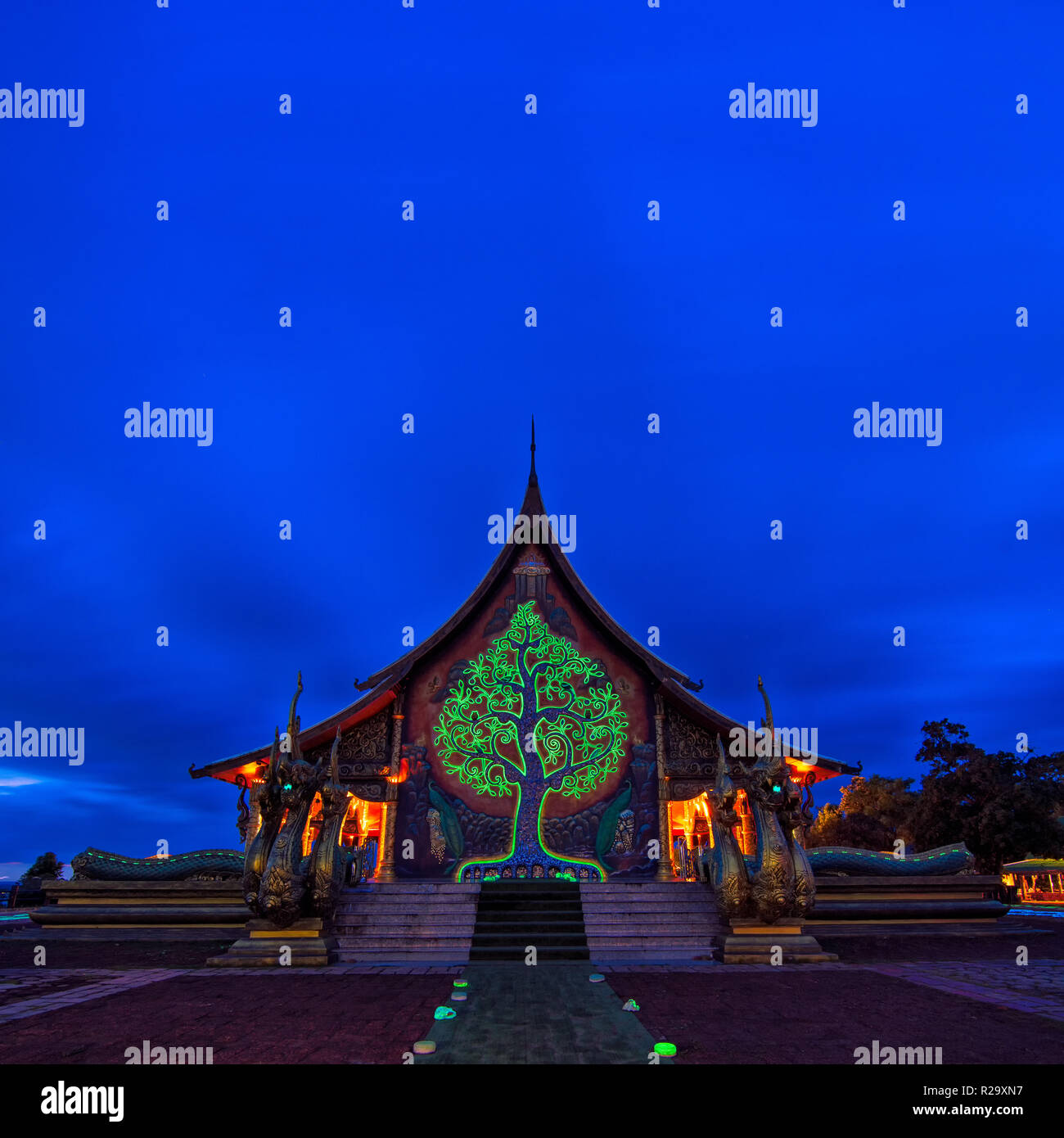 Wat Sirindhorn Vararam Ramphrao in Sirindhorn District, Ubon ...