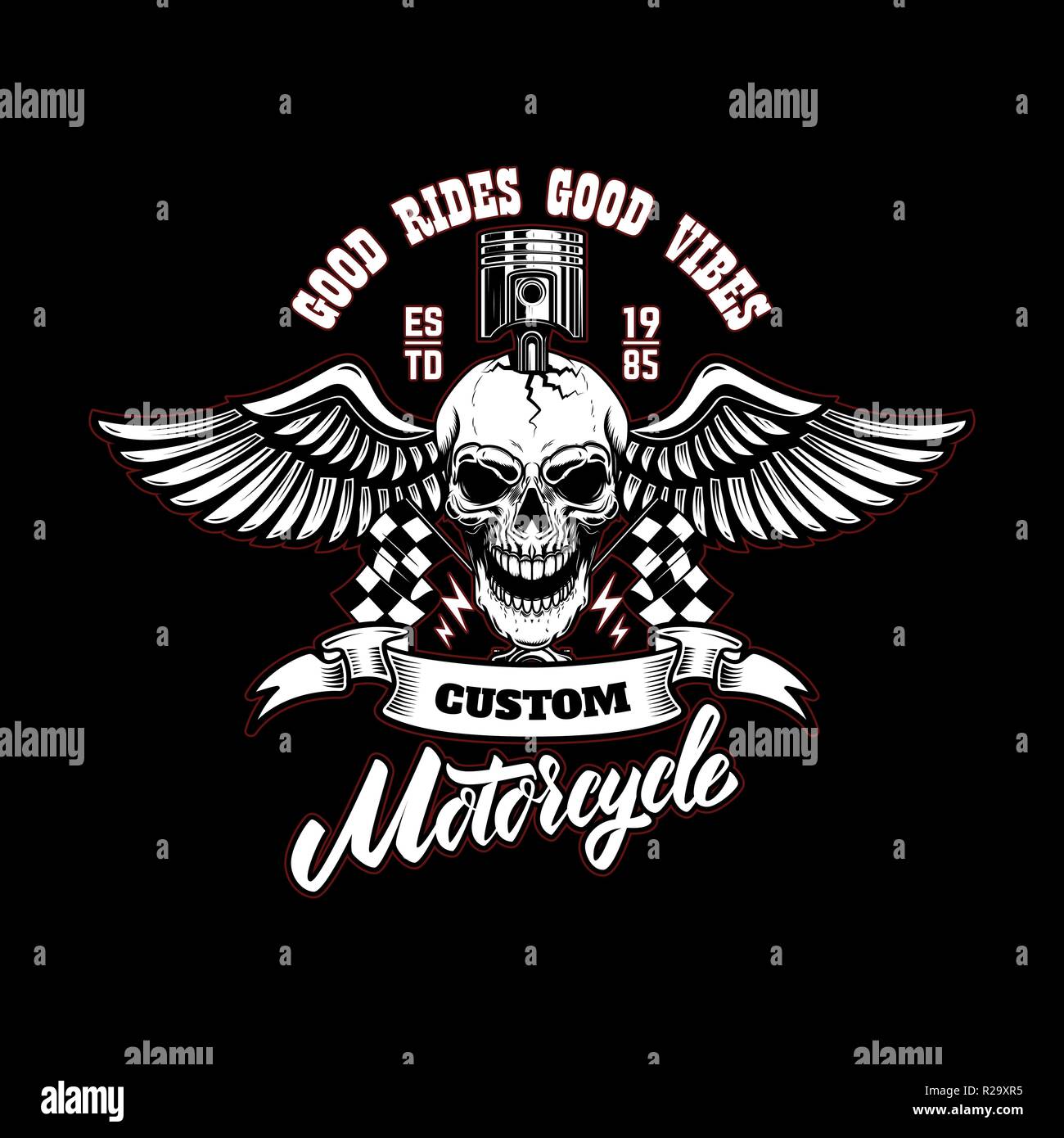 Piston Logo Stock Vector Images - Alamy