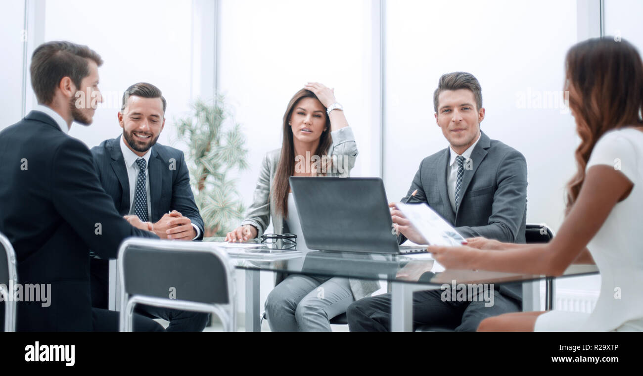 management of the company at the office meeting Stock Photo - Alamy