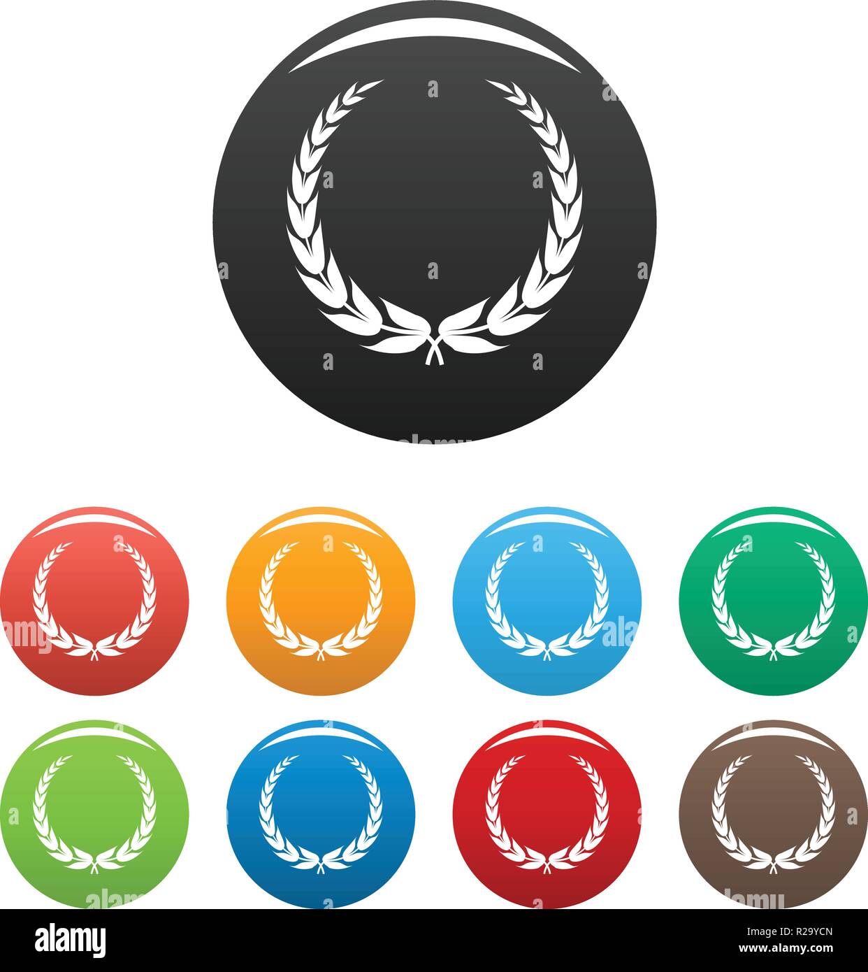 Heraldic wreath icon. Simple illustration of heraldic wreath vector ...