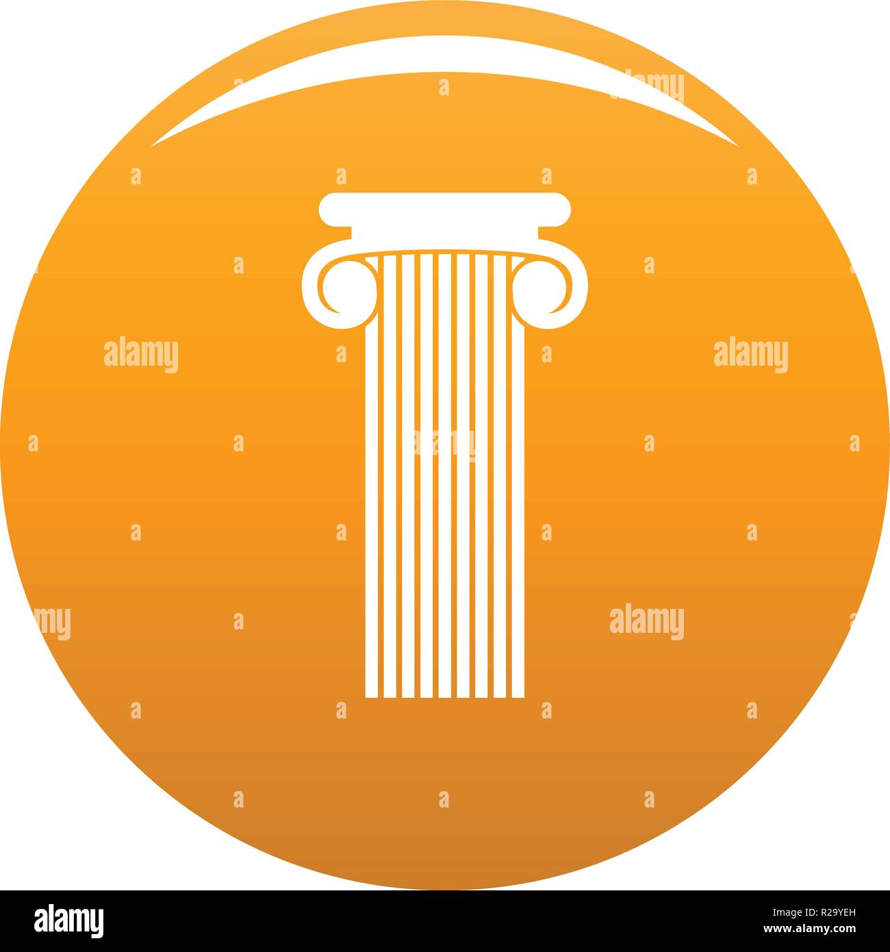 Roman column icon. Simple illustration of roman column vector icon for ...