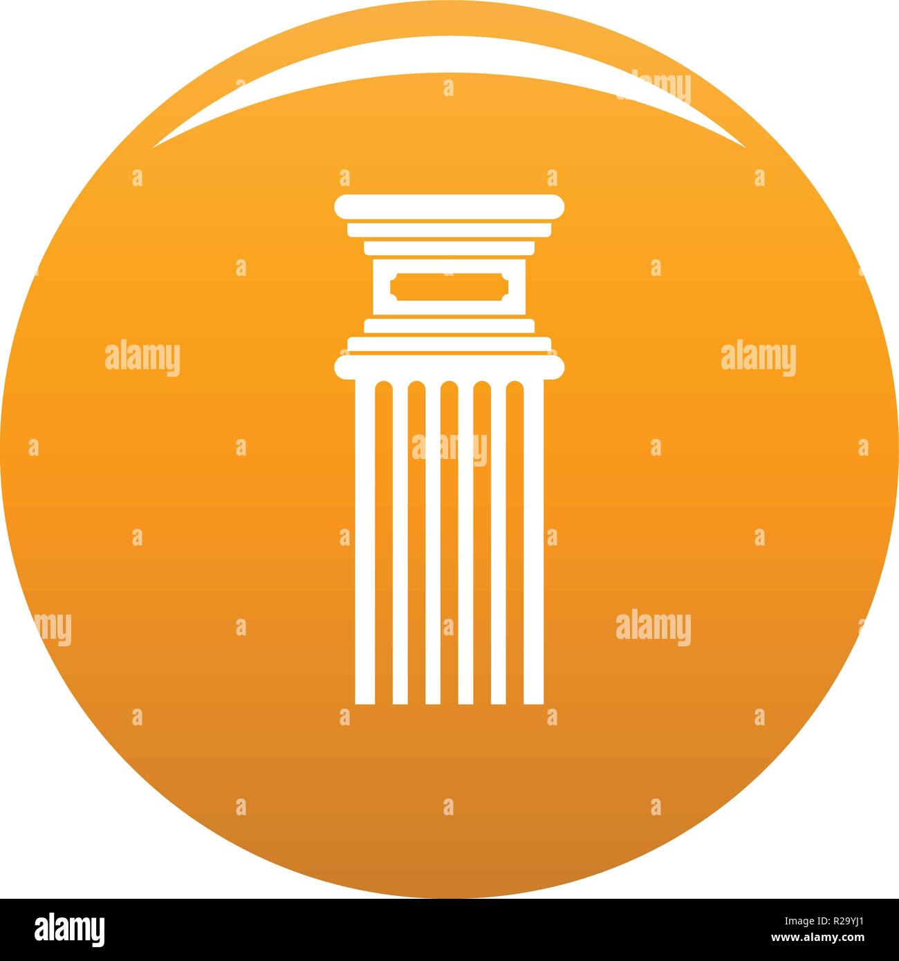 Antique column icon. Simple illustration of antique column vector icon ...