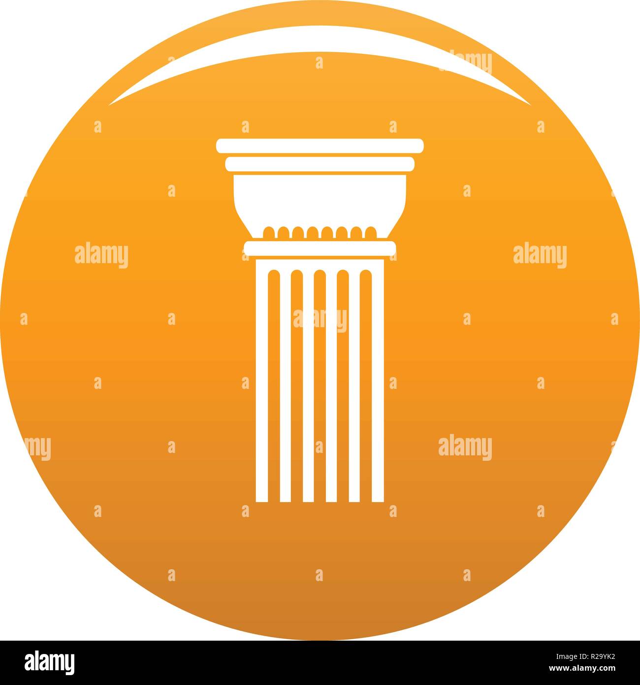 Building column icon. Simple illustration of building column vector ...