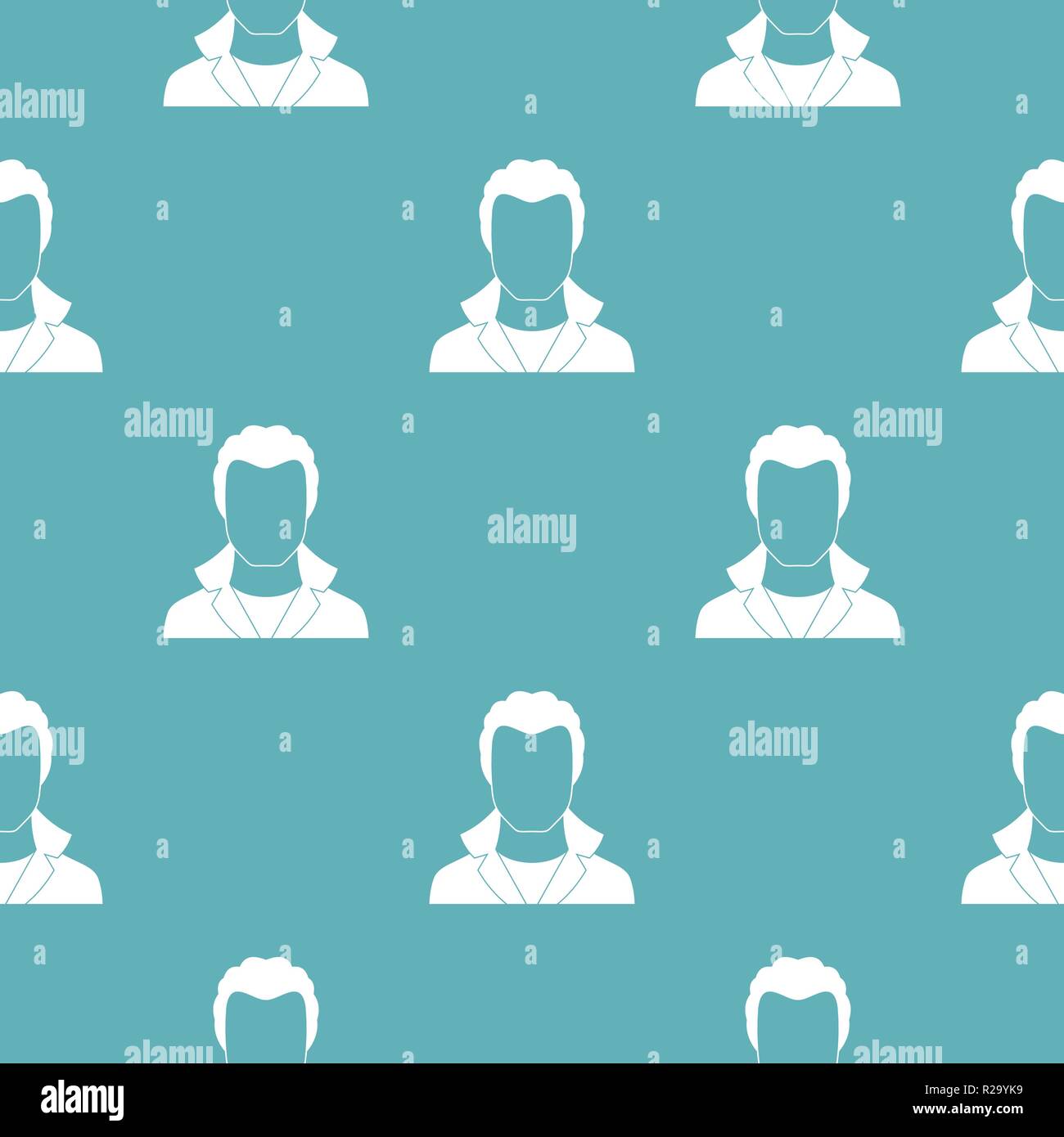 New man avatar pattern vector seamless repeating for any web design ...