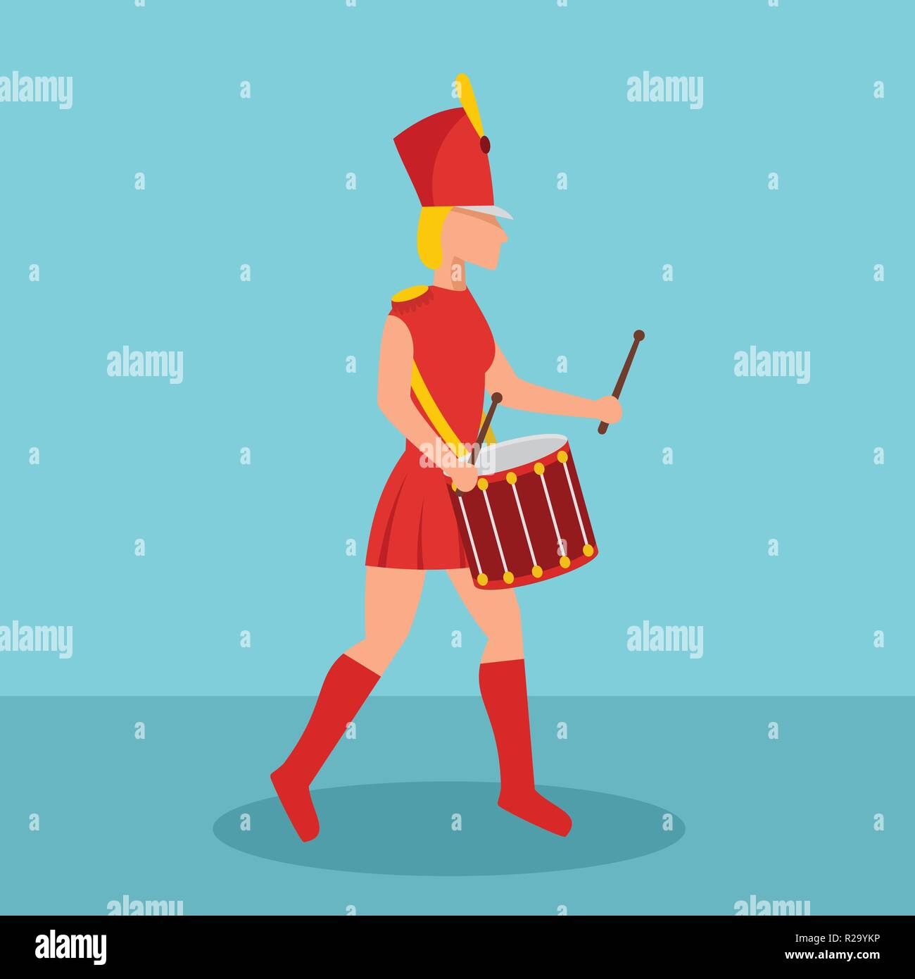 Cartoon Drummer Stock Photos & Cartoon Drummer Stock Images - Alamy