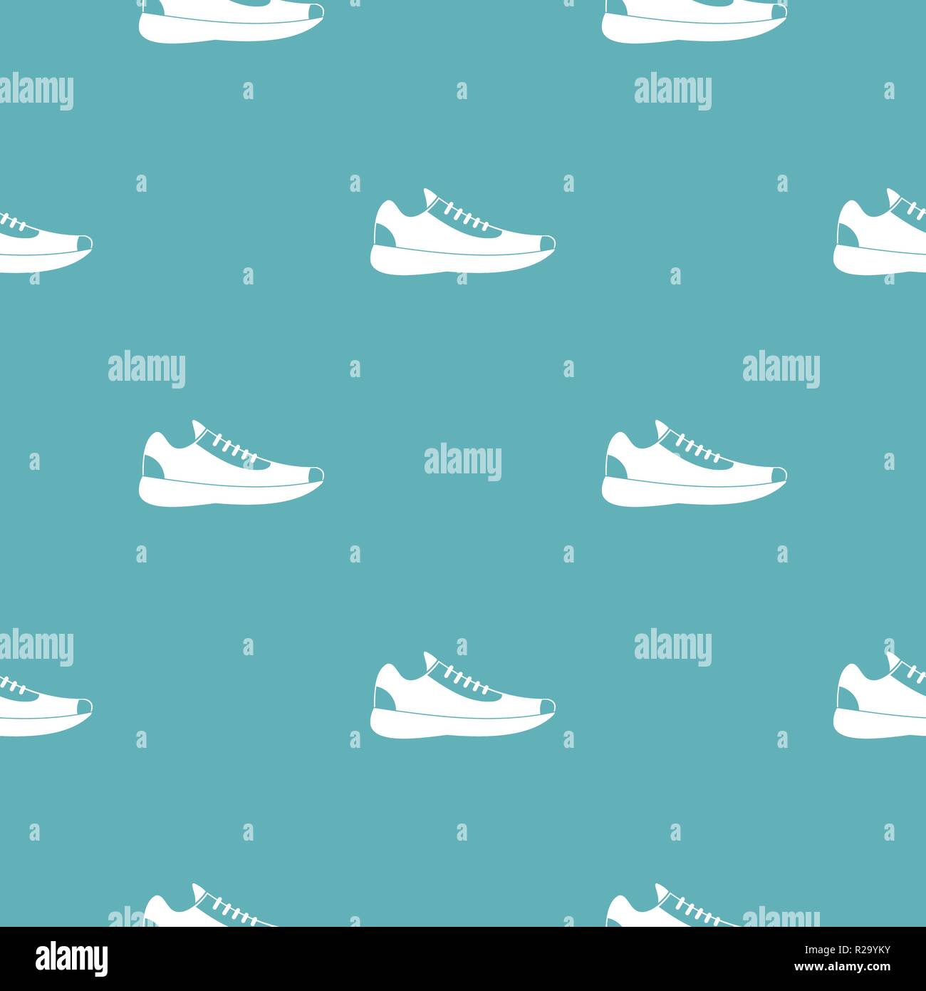 Sneakers pattern vector seamless repeating for any web design Stock ...