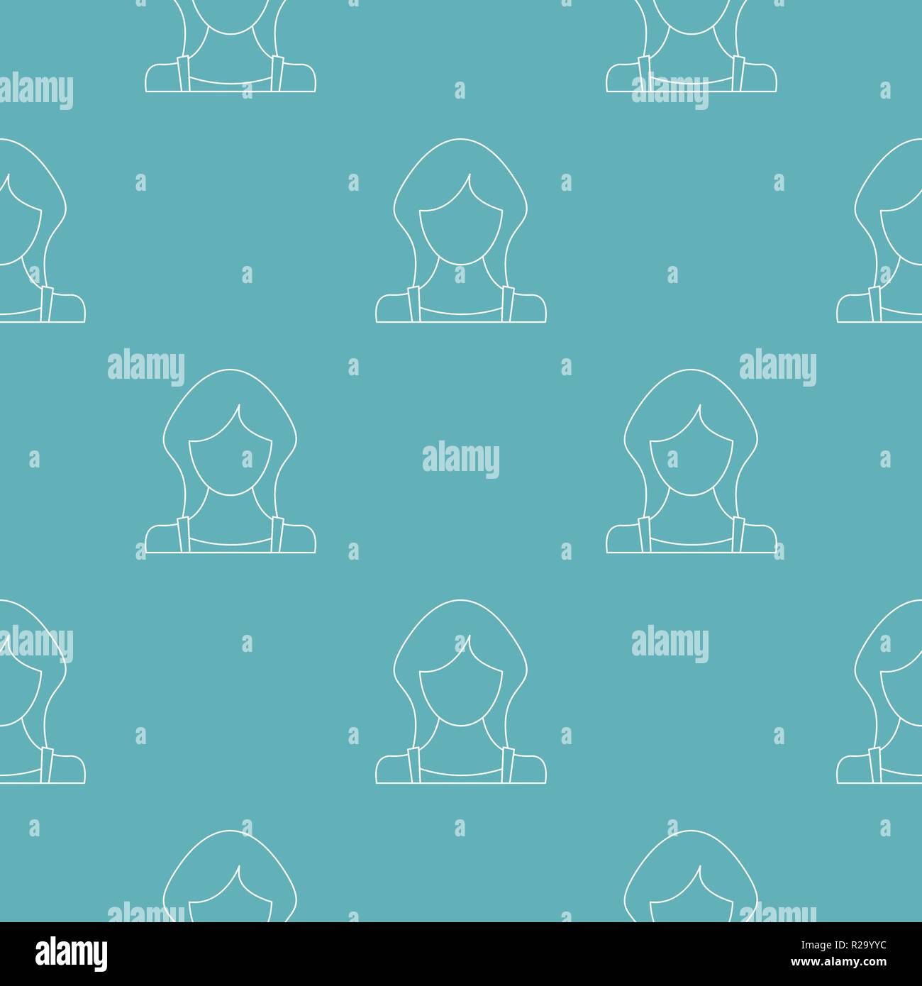 Best woman user pattern vector seamless repeating for any web design ...