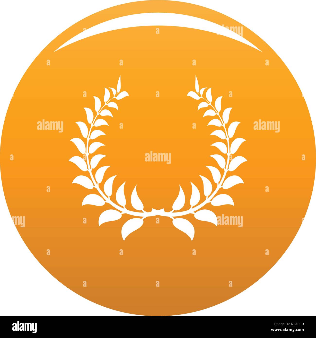 Plant wreath icon. Simple illustration of plant wreath vector icon for ...