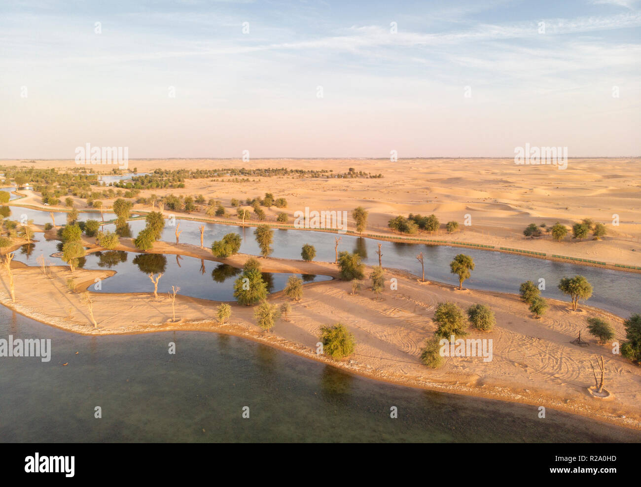 Aerial View Of Dubai Desert High Resolution Stock Photography and ...