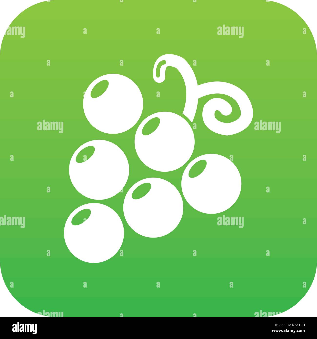 Grapes icon green vector Stock Vector Image & Art - Alamy