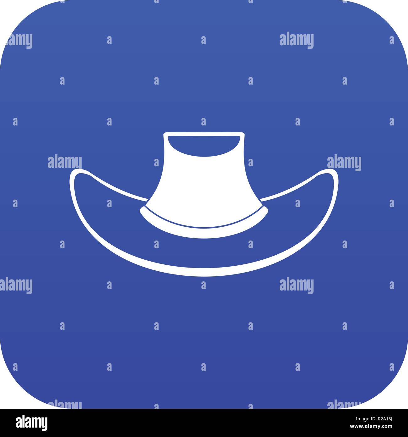 Cowboy hat icon digital blue Stock Vector Image & Art - Alamy