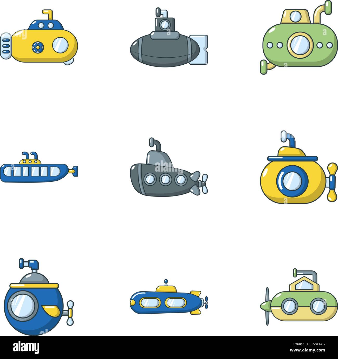 Punt icons set, flat style Stock Vector Image & Art - Alamy