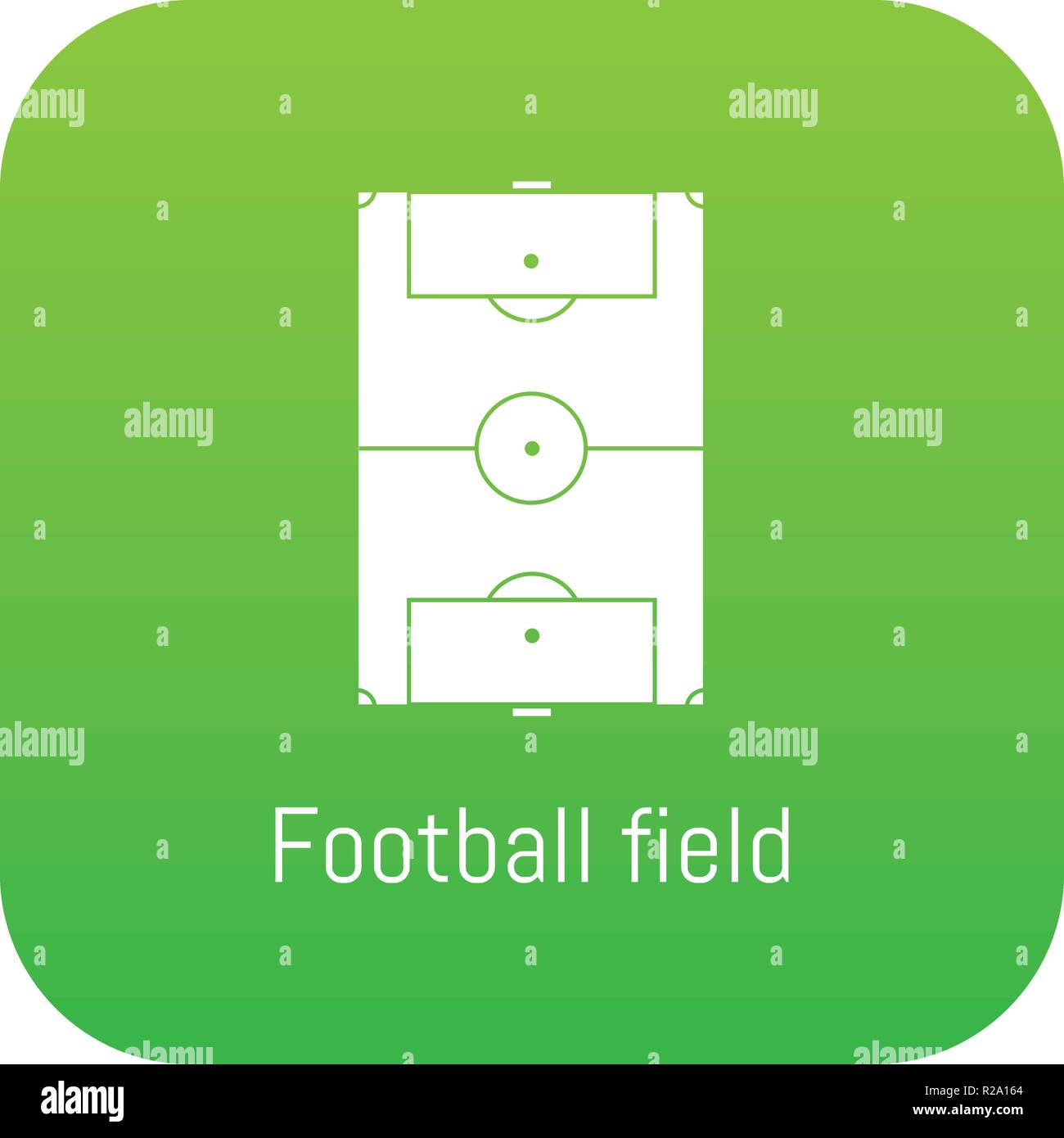 Football field icon green vector Stock Vector Image & Art - Alamy