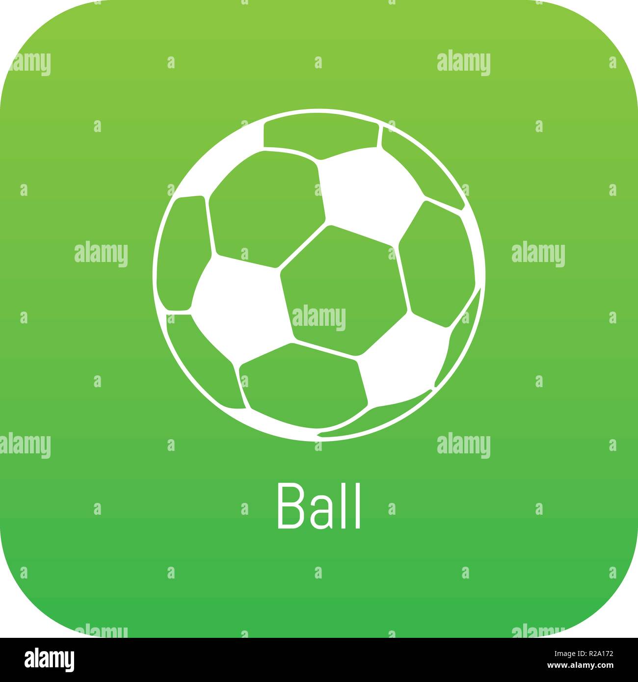 Football ball icon green vector Stock Vector Image & Art - Alamy